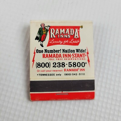 Ramada Inns Tennessee Matchbook Match Box Vintage Matches Red | eBay