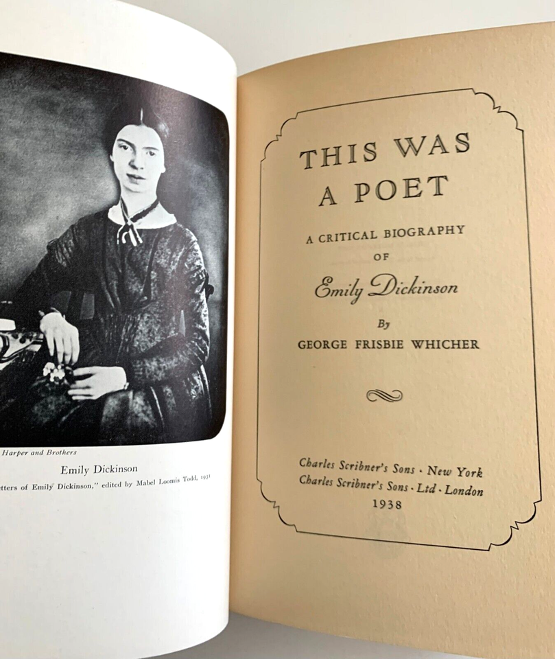 THIS WAS A POET A CRITICAL BIOGRAPHY OF EMILY DICKINSON - WHICHER, 1ST ...