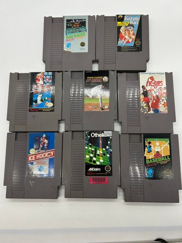 Nintendo NES Game Lot of 8 - Sport Mario Karate Kid Rad Racer | eBay