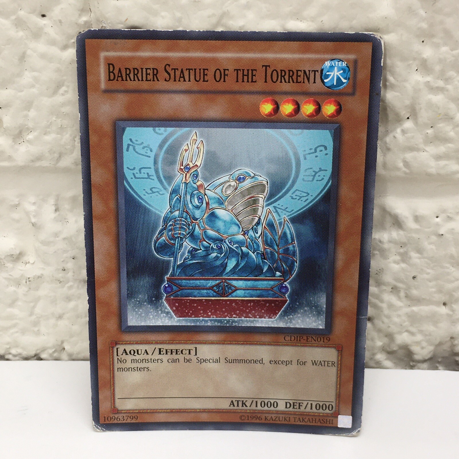 Yugioh BARRIER STATUE OF THE TORRENT Common Card CDIP-EN019 • VGUC‼ | eBay