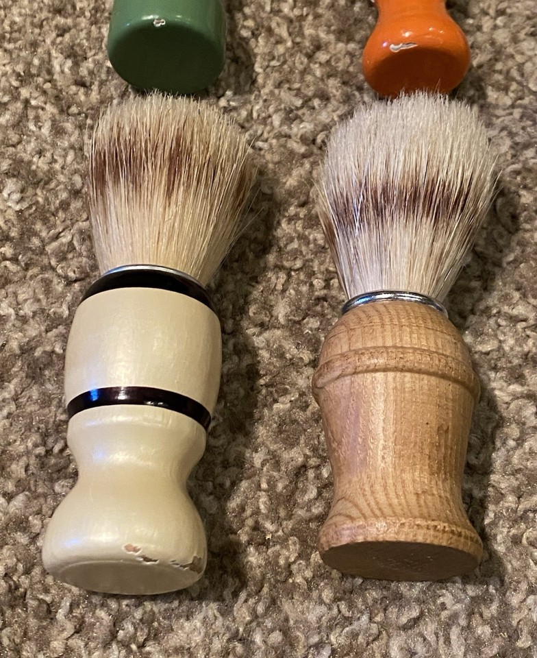 12 Vintage Wooden Shaving Brushes Ever-Ready Nice Variety | eBay