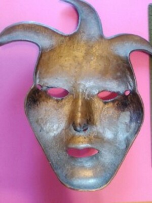 New Venetian masquerade Mardi Gras mask gideon new orlean gold metal ...