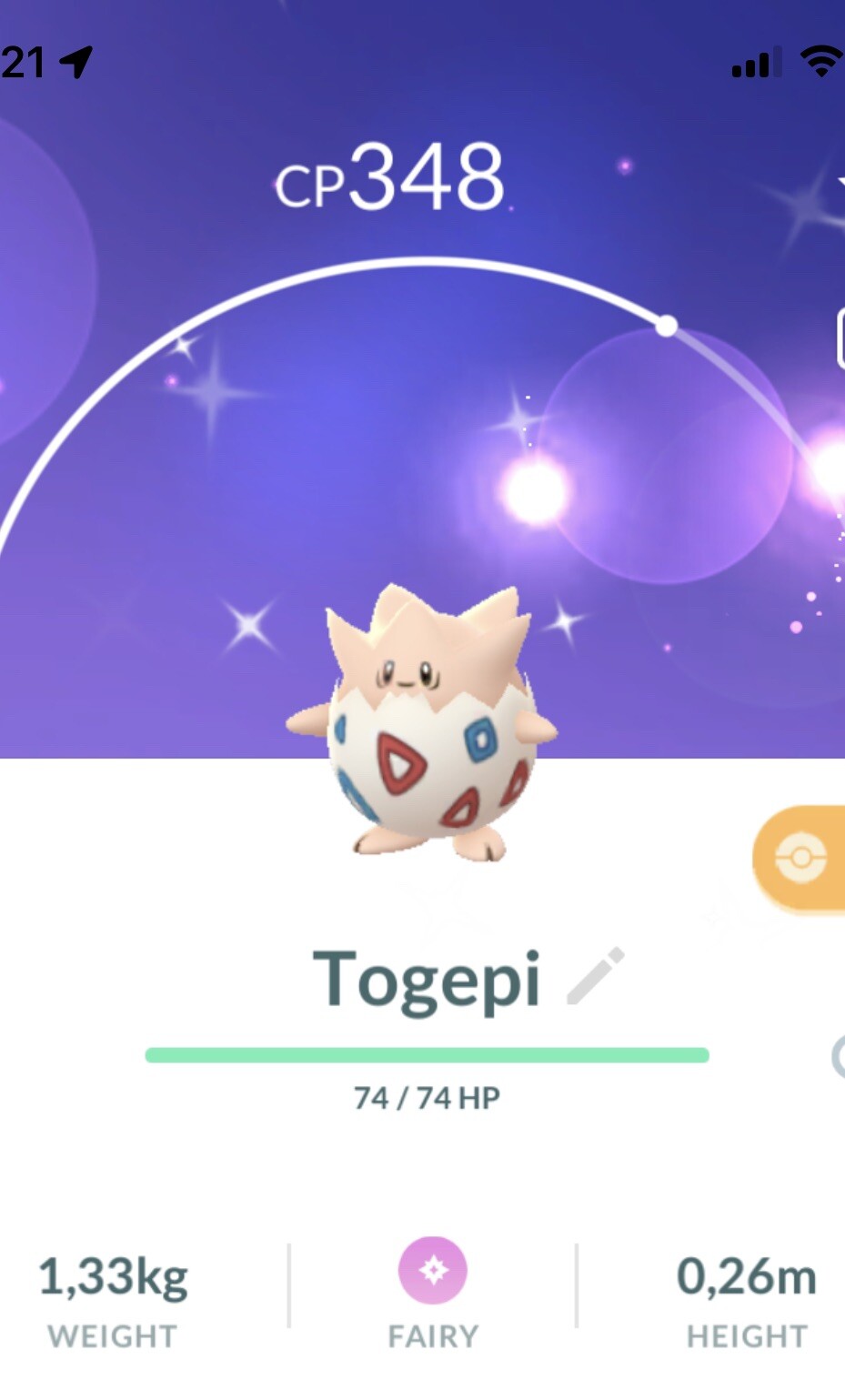 Shiny Togepi Pokemon Trade Go Same day/30 day Trading Pokémon Togetic ...