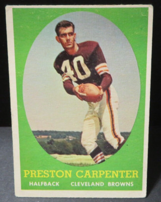 #4649 1958 TOPPS FOOTBALL PRESTON CARPENTER #128 | eBay