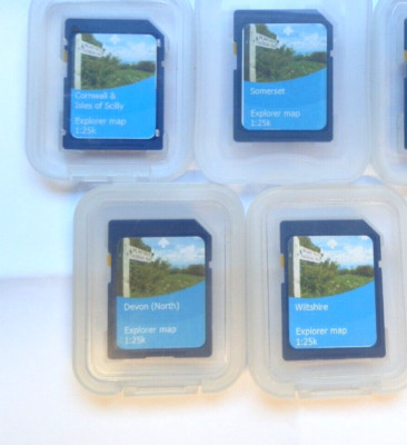 Satmap Map Cards "Various" 1:25k Explorer Map (Check the List for ...