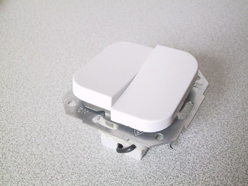 KOPP Jalousieschalter DONAU arktis-weiss UP Unterputz Rolladenschalter ...