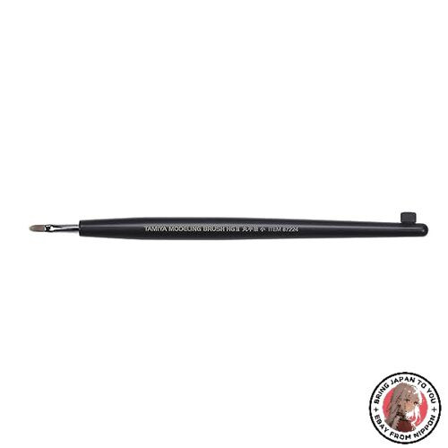 NEW Tamiya 87224 Tamiya Modeling Brush HG II Rounded Flat Brush (Small ...