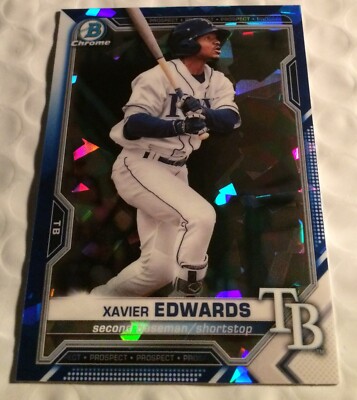 Xavier Edwards 2021 Bowman Sapphire Baseball Prospect #BCP-101 | eBay