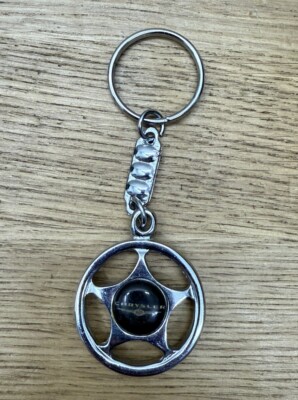 Vintage Chrysler Wheel Rim Keychain Black | eBay