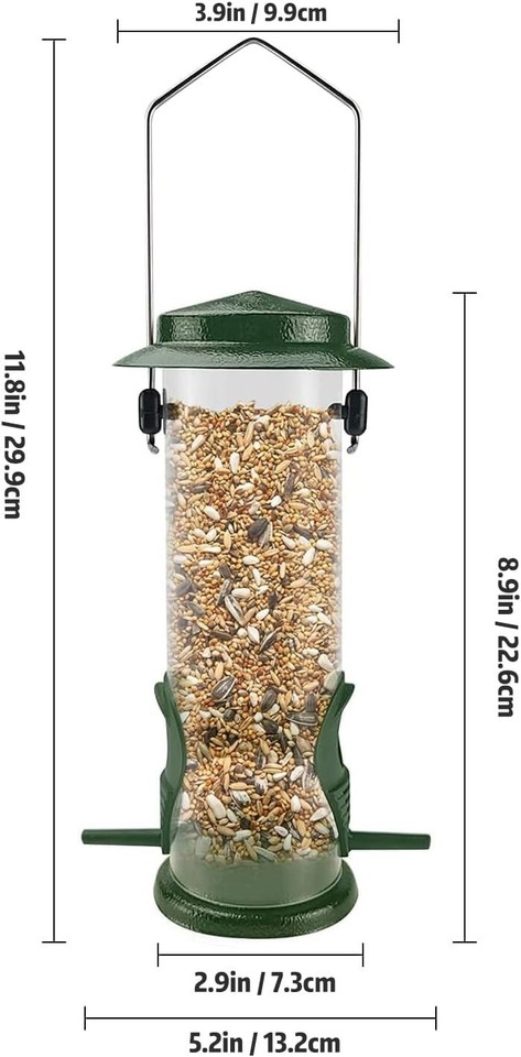 3 pack Wild Bird Metal Seed Feeder | eBay UK