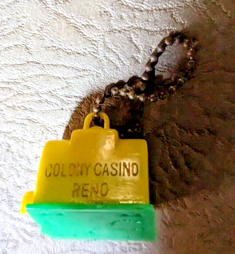 Vintage Colony Club Casino Reno - Plastic Slot Machine - Keychain ...