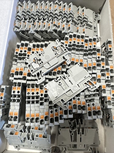 ⚡️(QTY 65) ALLEN BRADLEY 1492-P3 Terminal Block, 800VAC, 24A, 28-12 AWG ...