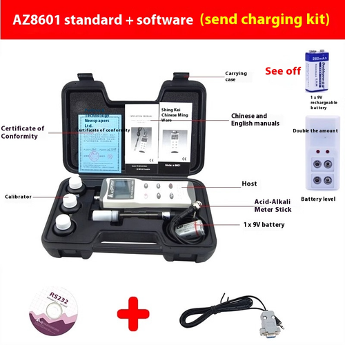 AZ8601 Handheld PH /ORP/Temperature Oxidation Reduction Potential Meter ...