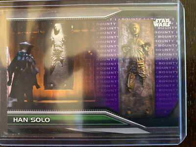 2021 TOPPS STAR WARS BOUNTY HUNTERS Purple LEVEL 1 HAN SOLO SP /99 ...