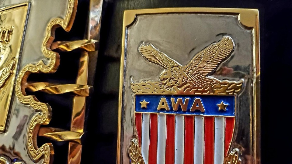 AWA World Heavyweight Wrestling Championship Belt 4mm ZINC Premium ...