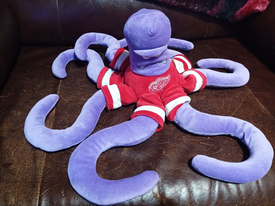 Ice Hockey Detroit Red Wings Rally Al Purple Octopus Mascot NHL Plush ...