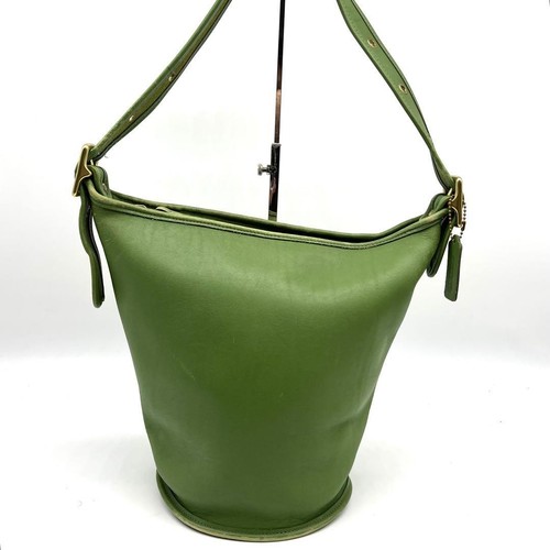 COACH Old Coach 9953 USA Shoulder Bag Green Genuine Gift present 06112a ...
