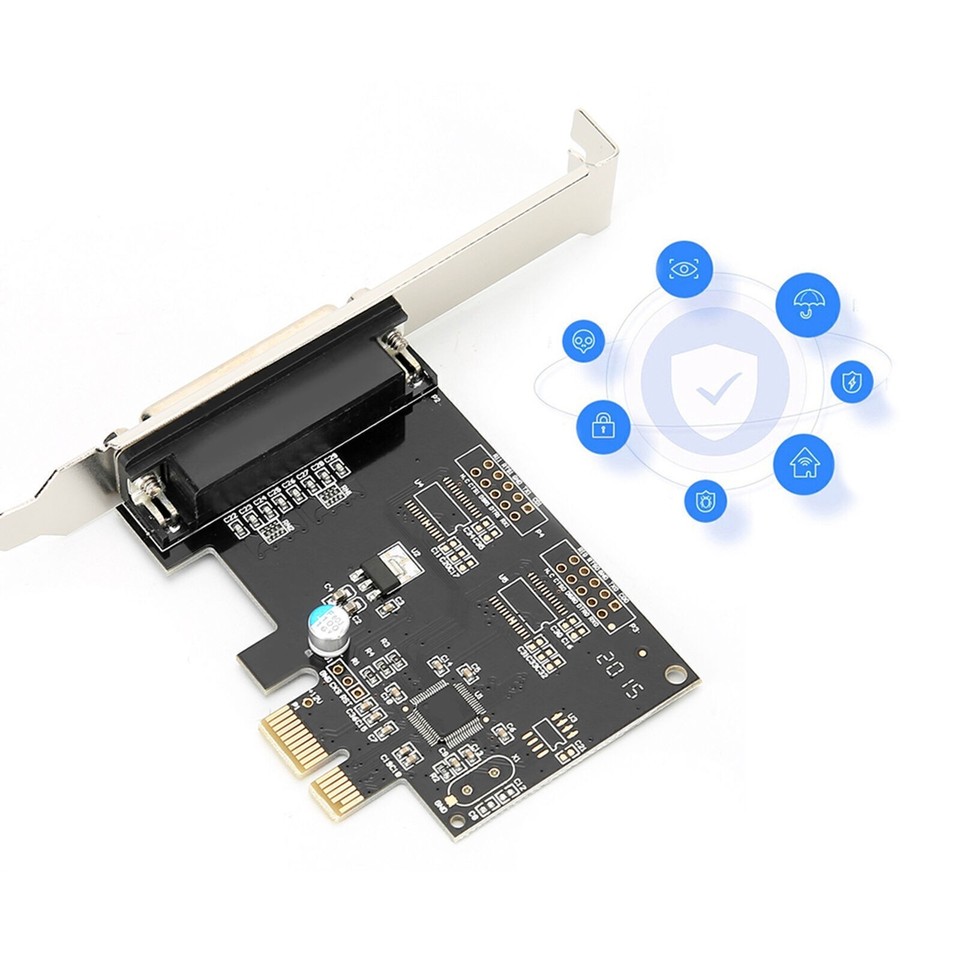 PCIE to Parallel Port Card Print Port LPT PCI-E LPT Printer Card ...