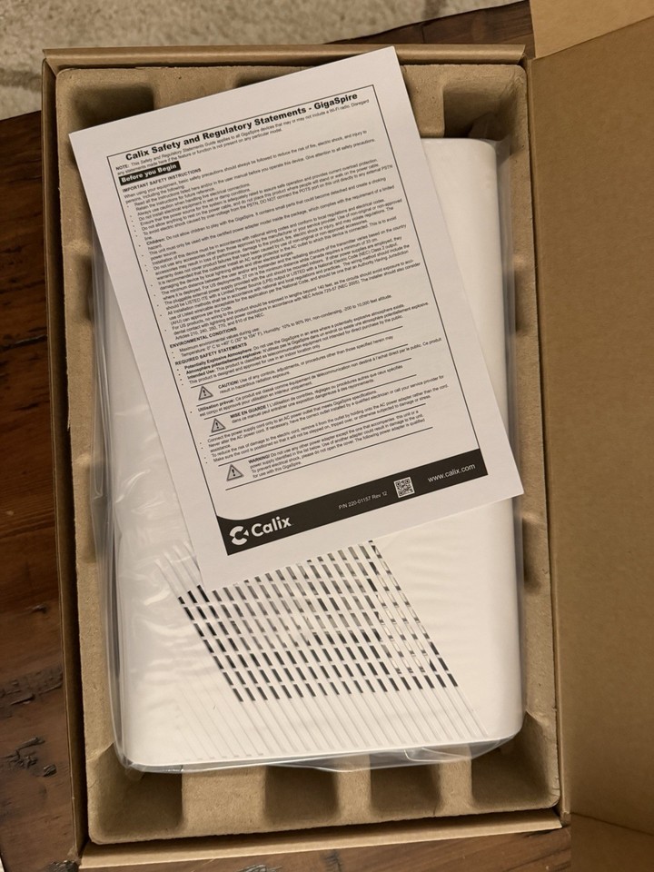 New CALIX GigaSpire Blast U6T Dual Band GS5229E Wireless Router | eBay