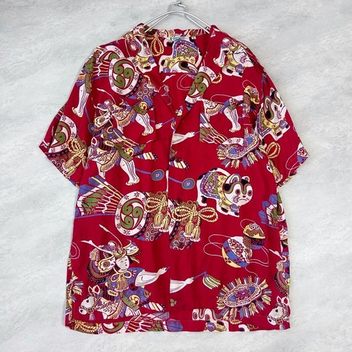 Men's Wear SUN SURF DRIFT WOOD SUNSURF Size L Aloha Shirt Good Luck ...