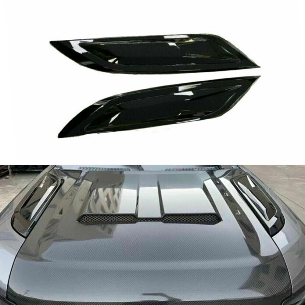 Defender Exterior Styling Parts Carbon Fiber Look Hood Vent Scoops For ...