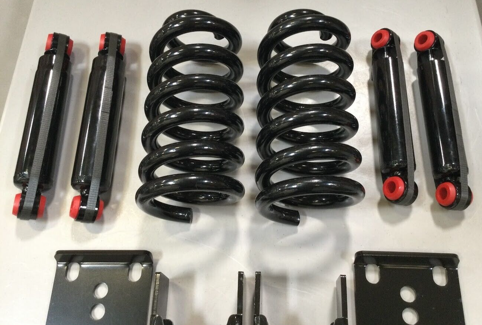 1973-1987 Chevy C10 GMC 3" Front 5" Rear Drop Lowering Springs Shocks ...