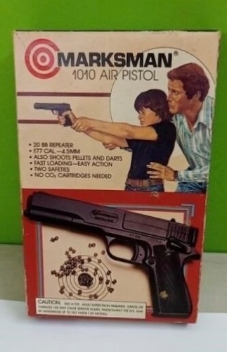 VINTAGE MARKSMAN 1010 AIR PISTOL BB Gun W/ BOX | eBay
