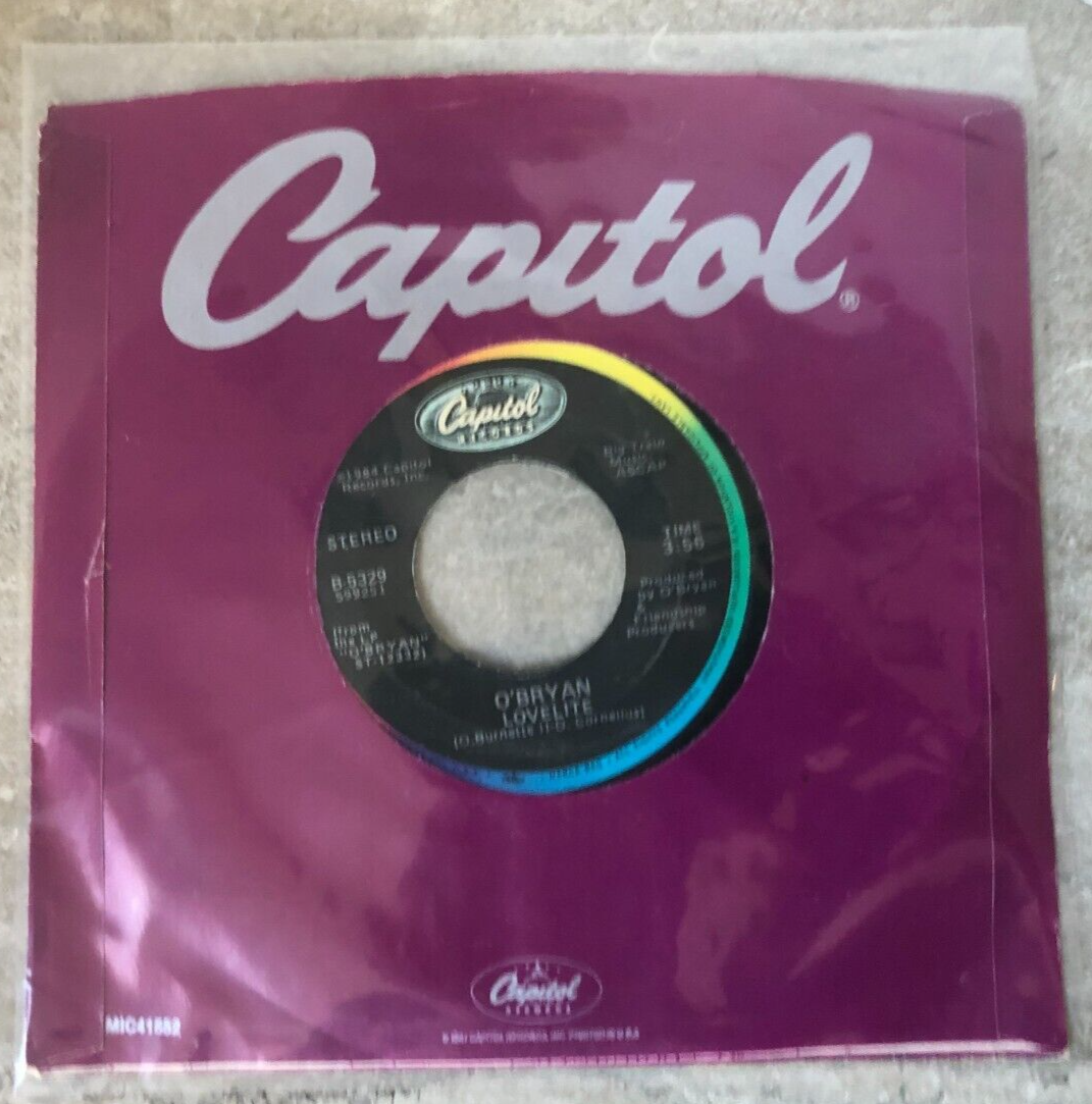 O'Bryan 45RPM on Capital label #B-5329 w/original sleeve LoveLite ...