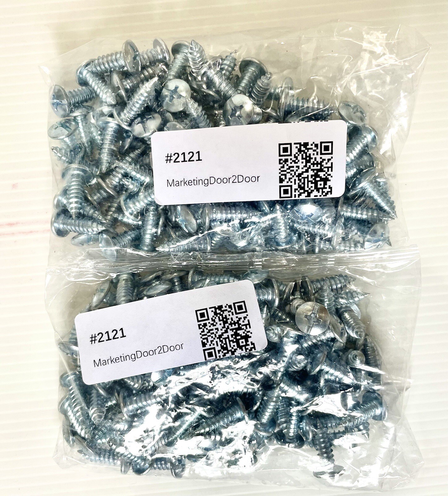200 License Plate Screws for American Cars, #14 X 3/4", Slotted ...