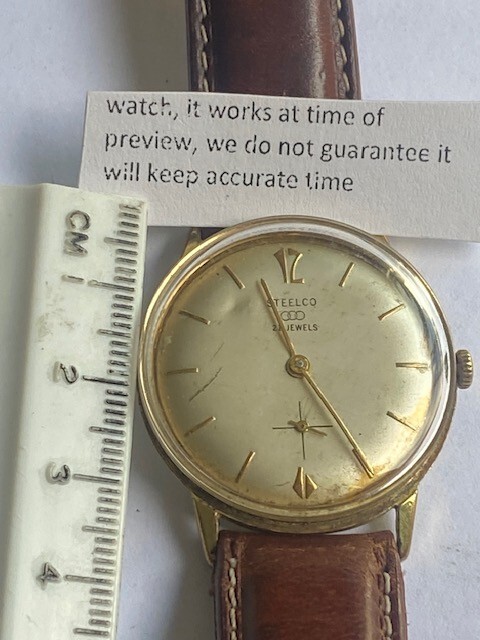 STEELCO Side Second Manual Winding Flatmaster Swiss Made 1 Vintage ...