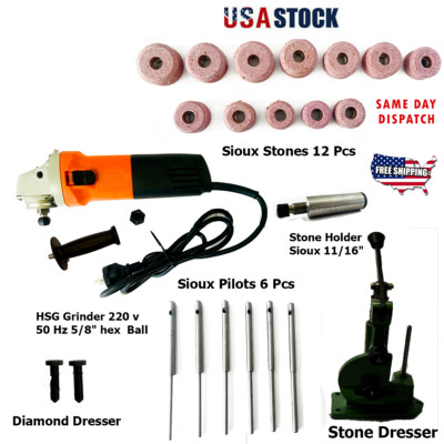 New Valve Seat Grinder And Stones Kit For Servicing Valve Seats - Sioux ...
