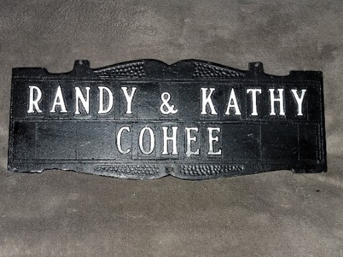 Vintage Cast Aluminum Porch, Post, Mailbox Name Display | eBay