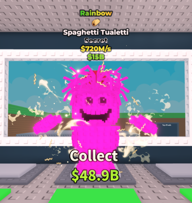 🌈$720M/s Spaghetti Tualetti Rainbow 1 Trait – Steal a Brainrot ⚡ Fast ...