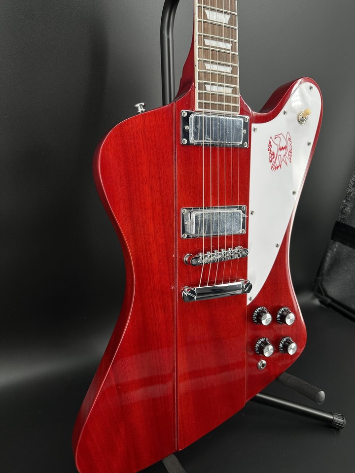 Custom Firebird Red Electric Guitar Solid Body Chrome Part fast ...