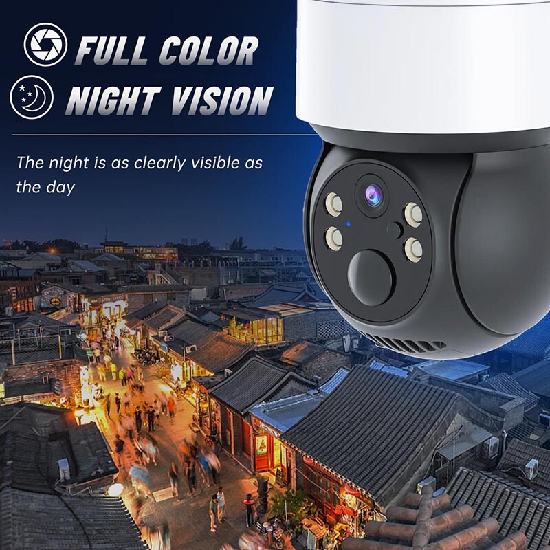 4PC Camara De Seguridad Para Casa Exterior Vigilancia WiFi 1080P ...