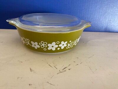 Vintage Pyrex Spring Blossom #471 Covered Casserole 1 Pt Made USA | eBay