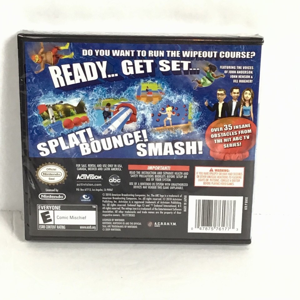ABC Wipeout Course / Nintendo DS / Factory Sealed Video Game Activision ...