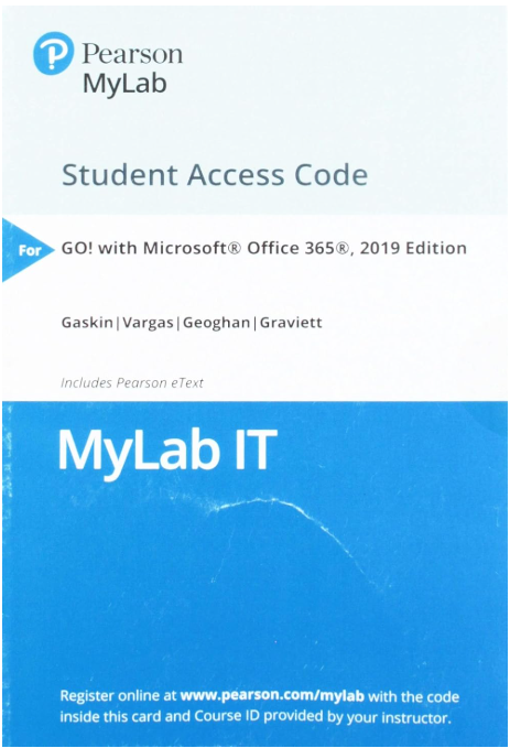 MyLab IT with Pearson 24 Month EText Access Code for GO! Microsoft | eBay