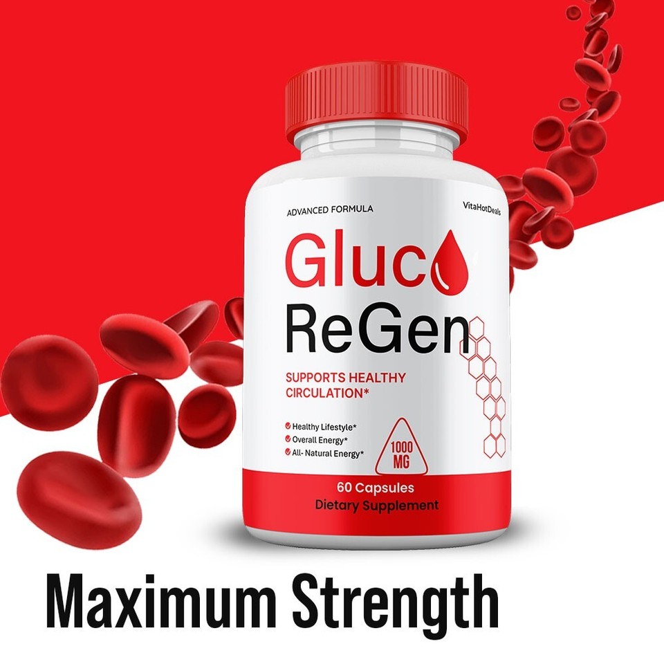 Gluco ReGen Capsules, Max Strength, Gluco ReGen All Natural Supplement ...