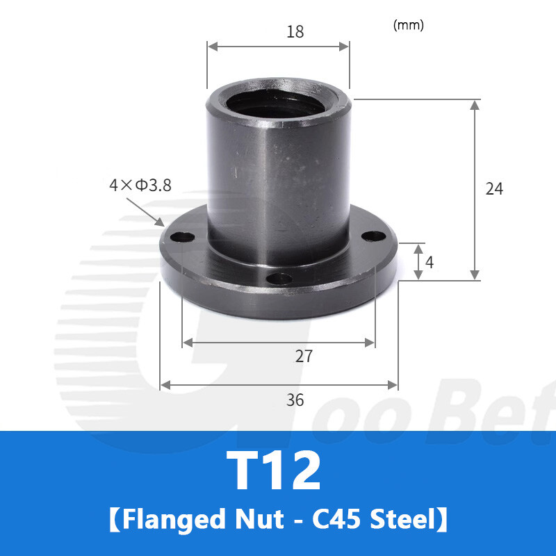 T12 - T36 Vise Hardware Kit ACME Thread Lead Screw Nut Workholding ...