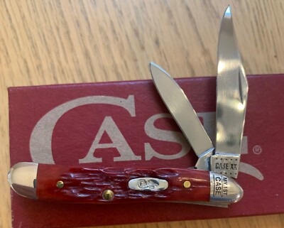 CASE MY FIRST CASE RED PEANUT KNIFE NEVER USED IN BOX #6220 SS BRST3 | eBay