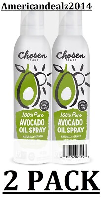 2 Pack- Chosen Foods 100% Pure Avocado Cooking Oil Spray 8oz Each | eBay