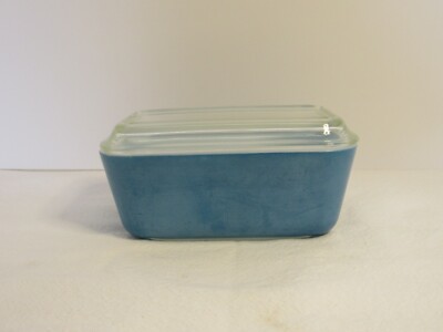 Pyrex 0502 Blue11/2 pint Refrigerator dish with Lid | eBay