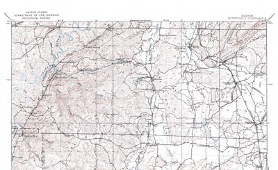 Montevallo Quadrangle Alabama 1910 Topo Map USGS 15 Minute Topographic ...