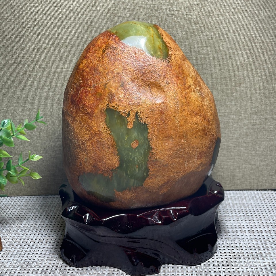 Jadeite Boulder - rough polished raw Cut stone Jade Specimens + base ...