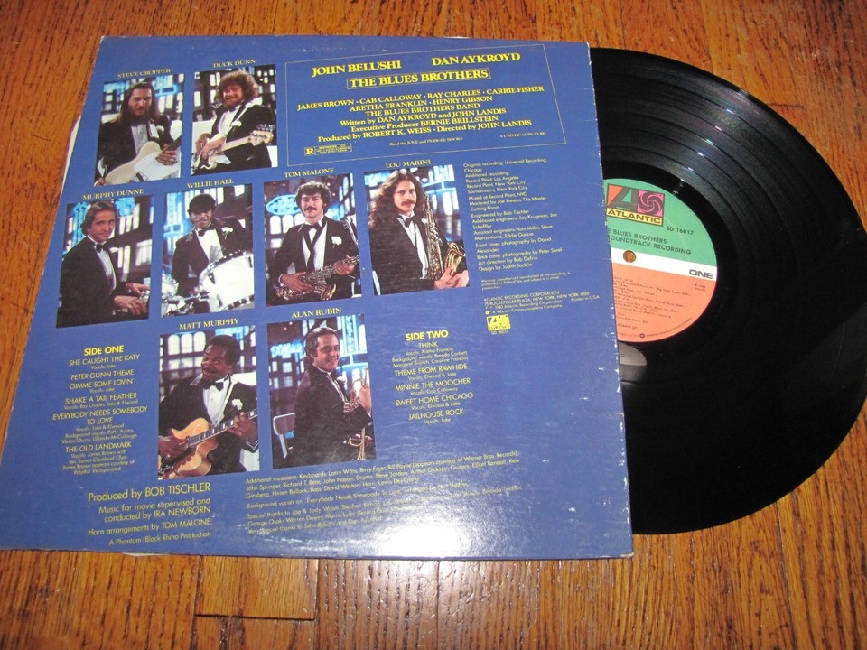 THE BLUES BROTHERS ORIGINAL SOUNDTRACK RECORDING - ATLANTIC RECORDS LP ...