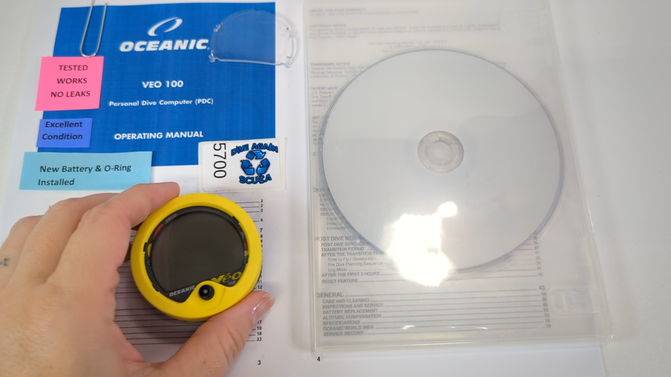 Computer Subacqueo Oceanic Veo 100 Puck Modulo Diving Veo100 #5700 | eBay