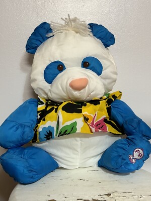 Vintage Fisher Price Puffalump Panda Wild Thing Blue And White 1987 ...