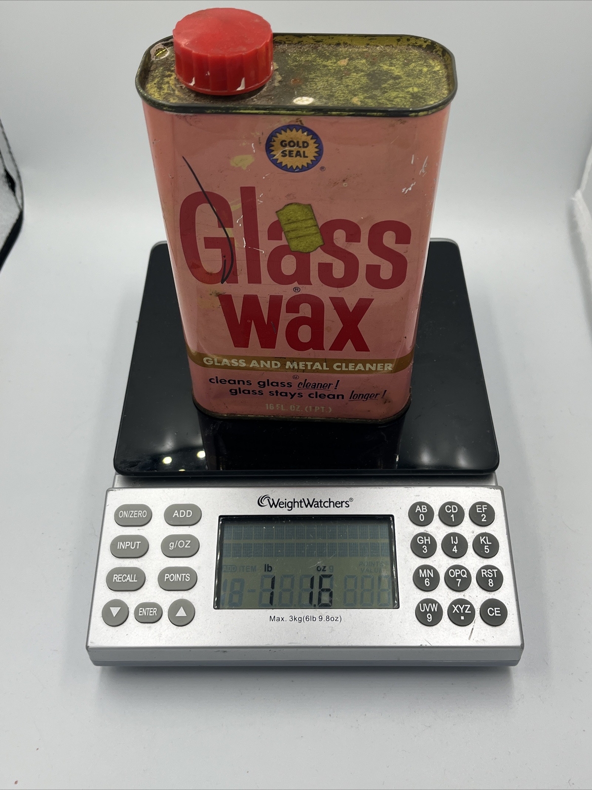 Gold Seal GLASS WAX 16 oz 90% FULL Can Glass & Metal Cleaner | eBay