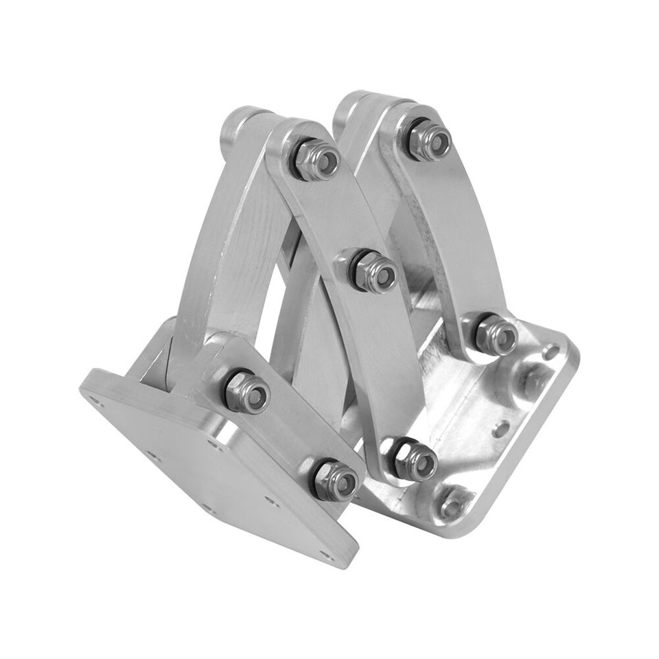 Hidden Scissor Hinge Aluminum-Large-Base Bracket Screws Bushings ...